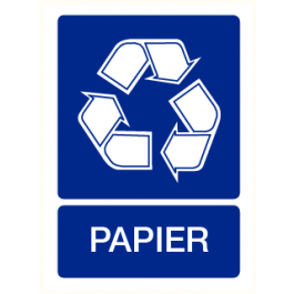 Pictogram Recycling papier Verkeersmaterialen.nl