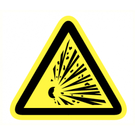 Waarschuwing Explosieve stoffen Verkeersmaterialen.nl